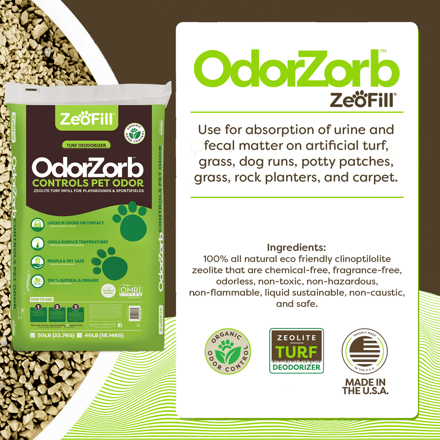 OdorZorb Pet Turf Infill - 40LB Bag – ZeoFill® Products